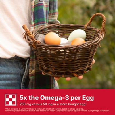 Purina Layena and Omega-3 Layer Pelleted Chicken Feed, 40 lb. Bag at ...