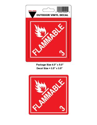 Hazmat Flammable Sticker Decal at Tractor Supply Co.