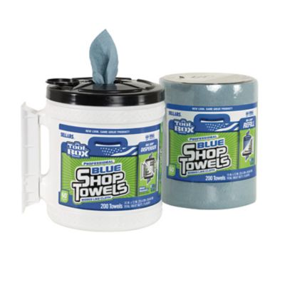 TOOLBOX Blue Shop Towels Big Grip Dispenser, 10 in. x 12 in. at Tractor ...