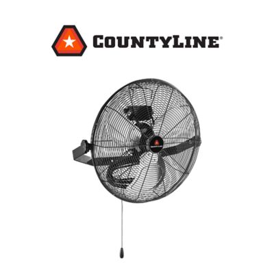 CountyLine 18 in. 3-Speed Indoor Wall-Mounted Barn Fan at Tractor ...