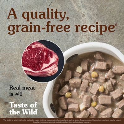 Taste of the Wild High Prairie Canine Recipe with Bison in Gravy at ...