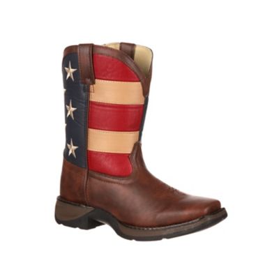 Durango Unisex Kids' Lil' Durango Pull-On Flag Boots, 8 in., Brown ...