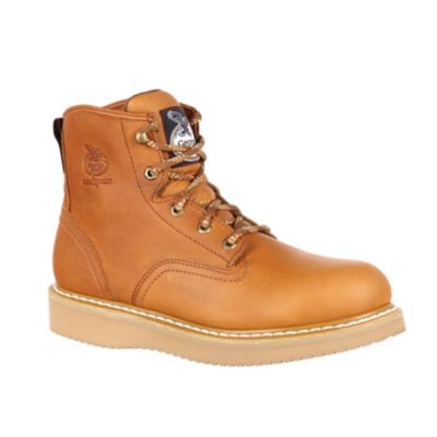 Georgia Boot Men's Steel Toe Barracuda Gold Wedge Work Boots, 6 in., 8. ...