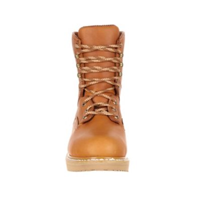 Georgia Boot Men's Steel Toe Barracuda Gold Wedge Work Boots, 8 in.