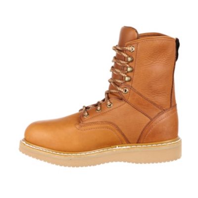 Georgia Boot Men's Steel Toe Barracuda Gold Wedge Work Boots, 8 in.