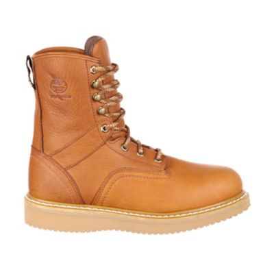 Georgia Boot Men's Steel Toe Barracuda Gold Wedge Work Boots, 8 in.