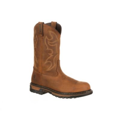 Rocky Men's Steel Toe Original Ride Round Work Boots, 11 in., 15 M ...