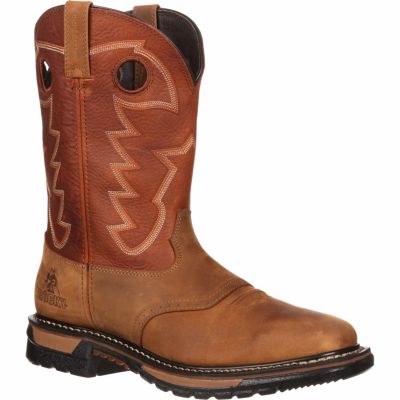 Rocky Men's Original Ride Square Toe Boots, 11 in., 12,Tan/Ochre at ...