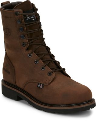 Justin Men's Drywall Waterproof Steel Toe Worker II Work Boots, 8 in ...
