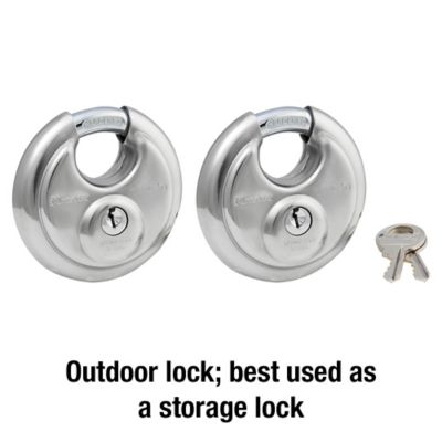 Master Lock 5/8 in. Shrouded Discus Padlock, 2-Pack at Tractor Supply Co.