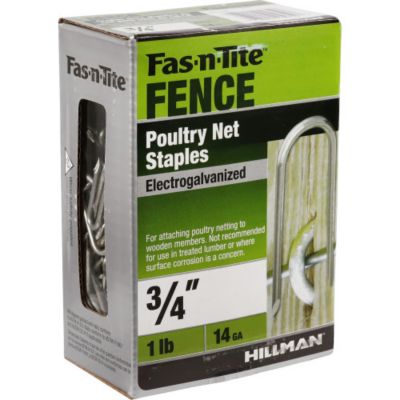 Hillman Fas-N-Tite Poultry Net Staples, 3/4 in., 1 lb., 475-Pack at ...