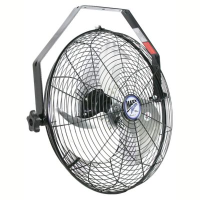 Maxx Air 18 in. 3-Speed Indoor Tilting Wall-Mounted Fan, Black at ...