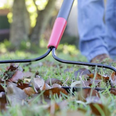 Razor-Back 16 in. Steel 15-Tine Bow Rake with 60 in. Fiberglass Handle ...