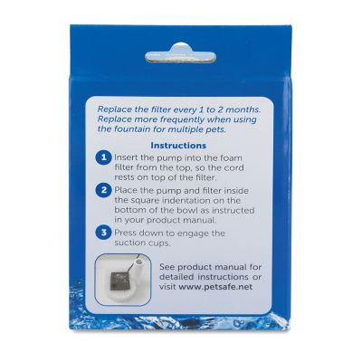 PetSafe Drinkwell Fountains Replacement Foam Filters, 2 pk.