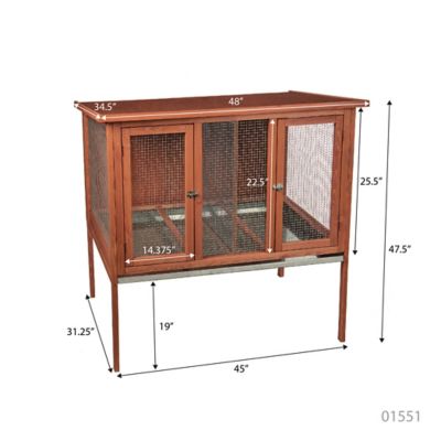 Ware Pet Products Heavy-Duty Double Rabbit Hutch at Tractor Supply Co
