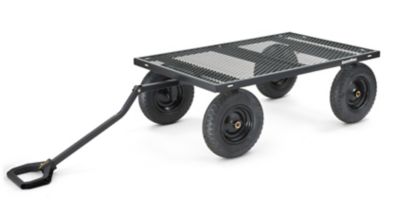 GroundWork 12 cu. ft. 1,400 lb. Capacity Heavy-Duty Towable Utility ...