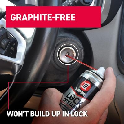 3-In-One 2.5 oz. Lock Dry Lube, Dry Lube for Penetrating Deep and ...