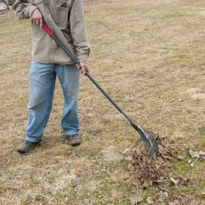 Razor-Back 24 in. Steel 24-Tine Rake with 51 in. Fiberglass Handle at ...