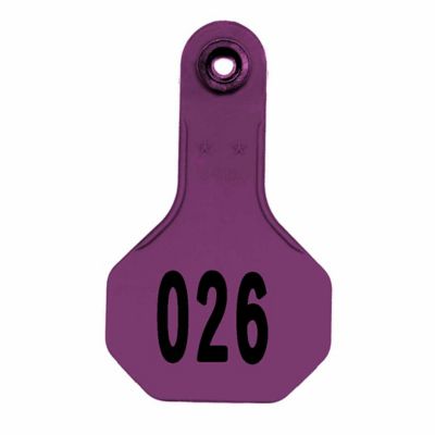 Y-TEX All-American Numbered Plastic Cattle ID Tags, 2 pc., 026-050 ...