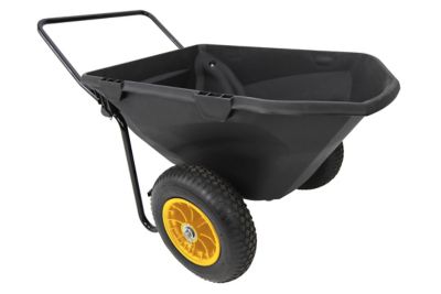 GroundWork 6 cu. ft. 1,000 lb. Capacity Heavy-Duty Towable Utility Cart ...