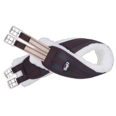 Tough1 EquiRoyal Shaped Fleece English Girth, 54 in., 38 in.,Brown at ...