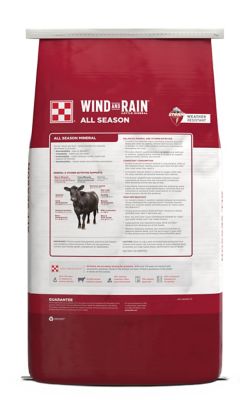 Purina Wind and Rain All Season 7 Complete Beef Cattle Mineral with ...