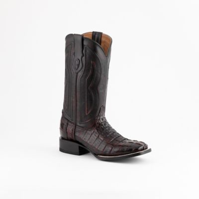 Ferrini Men's Caiman Body Cowboy Boots, 1049308130D, 9.5 D,Black Cherry ...