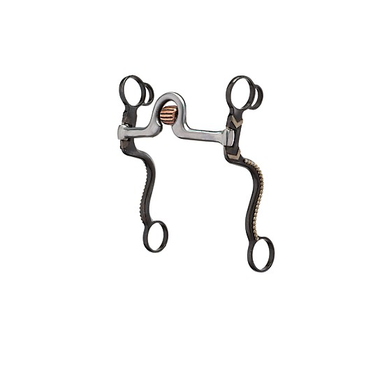 Weaver Equine S Shank German Silver Trim Bit with 5 in Weaver Equine S Shank German Silver Trim Bit with 5 in