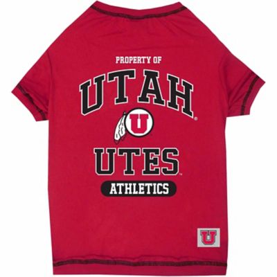 Pets First NCAA Utah Utes Pet T-Shirt, L,Red at Tractor Supply Co