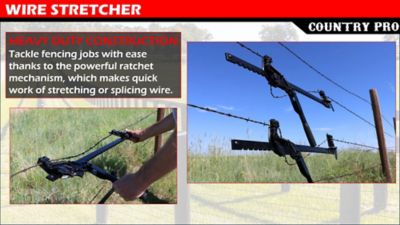 Country Pro Wire Stretcher, Durable Steel Construction, Works with High ...
