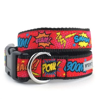Worthy Dog Adjustable Comic Strip Dog Collar, M,Red at Tractor Supply Co