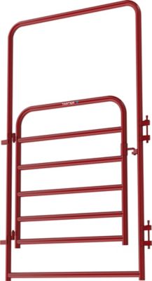 Tarter 62 in. x 96 in. Extra Heavy-Duty Bullmax Walk Through Corral ...
