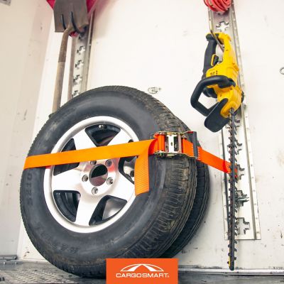 SmartStraps 16 ft. X-Track 1,000 lb. Ratchet Straps, Orange, 2-Pack ...