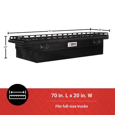 Tractor Supply 70 in. x 20 in. Black Aluminum Low Profile Crossover ...