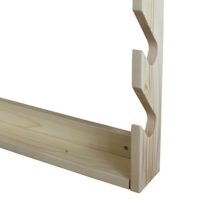 Rush Creek Creations 4-Gun Wall Storage Gun Rack, 20.85 in. x 3.5 in. x ...