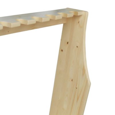Rush Creek Creations 7-Gun Freestanding Wood Floor Gun Rack, 30 in. x 9 ...