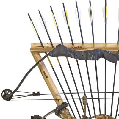 Rush Creek Creations Realtree 2-Compound Bow and 12-Arrow Wall Wood ...