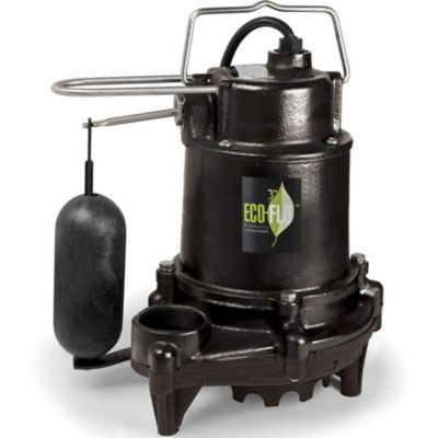 CountyLine 1/2 HP Electric Cast Iron Submersible Sump Pump with ...
