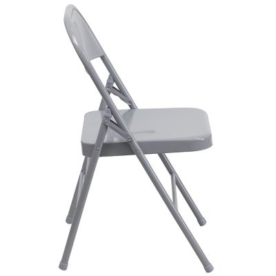 Flash Furniture Hercules Series Metal Folding Chair, 300 lb. Capacity