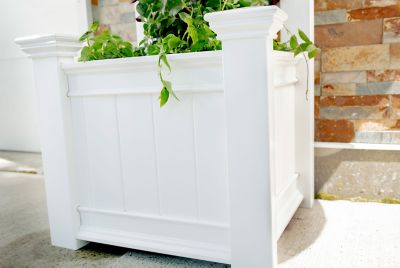 Vita Vinyl Kensington Planter Box and Trellis at Tractor Supply Co.