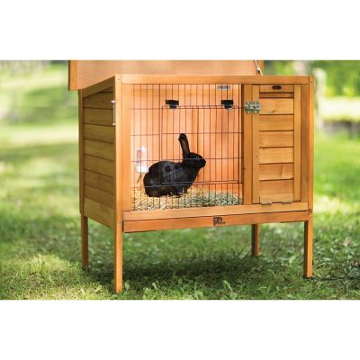 Prevue Pet Products 1-Story Outdoor Weather-Resistant Rabbit Hutch ...