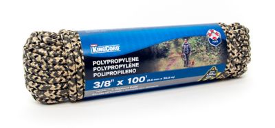 Mibro 3/8 in. x 100 ft. Camouflage Diamond Braid Polypropylene Rope at ...