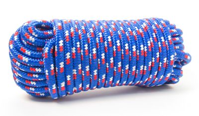 Mibro 5/8in x 100 ft. Polypropylene Diamond Braid, Green Red Yellow ...