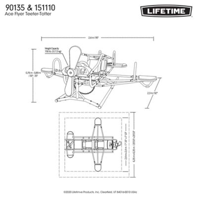 Lifetime Ace Flyer Teeter-Totter, Earthtone