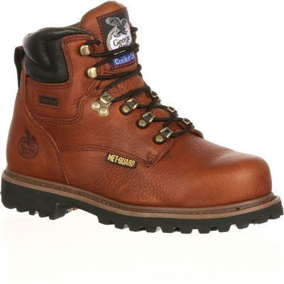 Georgia Boot Men's Steel Toe Briar Brown Hammer Lace-Up Boots, 6 in ...