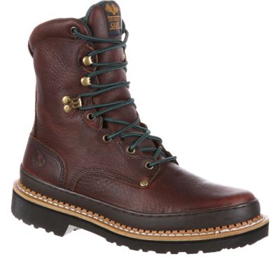 Georgia Boot Men's 8 in. Giant Lace-Up Boots, 10.5 M,Soggy Brown at ...