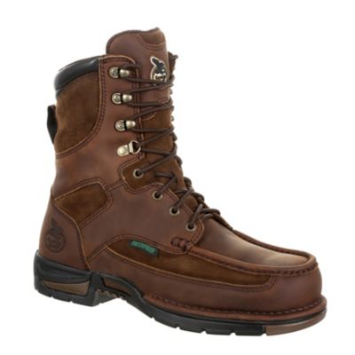 Georgia Boot Men's Athens Round Toe Waterproof Lace-Up Boots, 8 in ...
