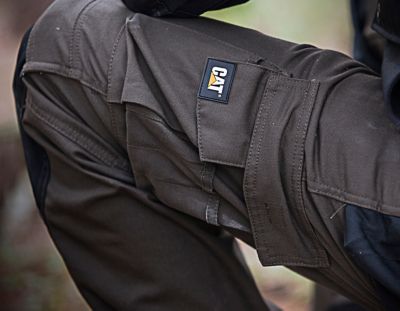 Caterpillar Men's Classic Fit High-Rise Trademark Work Trousers