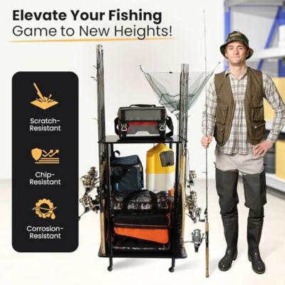 Rush Creek Creations 12-Rod Fishing Rod Tackle Cart at Tractor Supply Co.