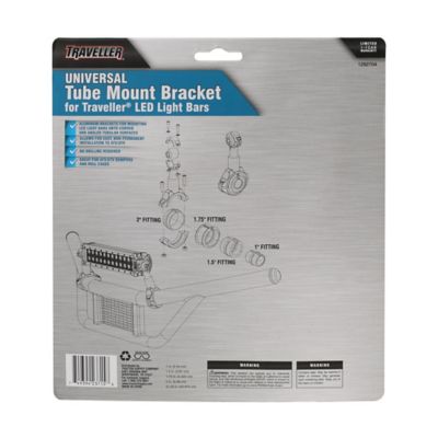 Traveller Universal Tube Light Bar Mount Brackets, 2 pc. at Tractor ...